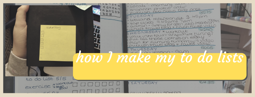how to make productive to do lists! – sophie counts clouds